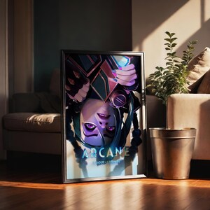 Arcane 2 Jinx Poster, League of Legends Wall Art, Vibrant Anime Print ...
