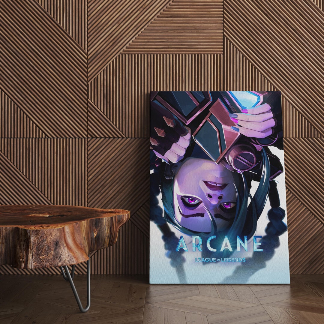 Arcane 2 Jinx Poster, League of Legends Wall Art, Vibrant Anime Print ...