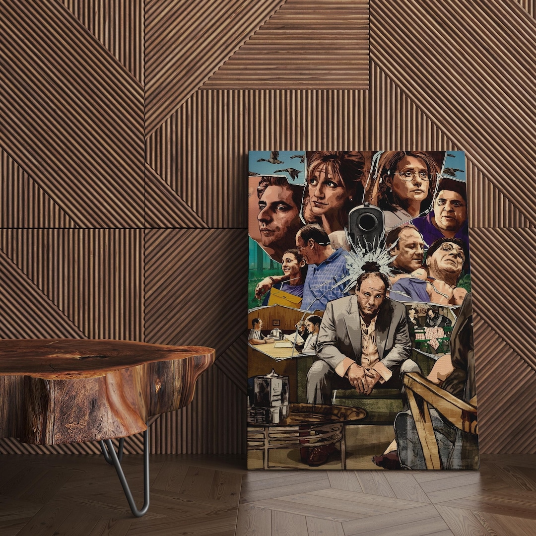 The Sopranos Poster, Iconic Mafia TV Series Art, Tony Soprano Fan Art ...