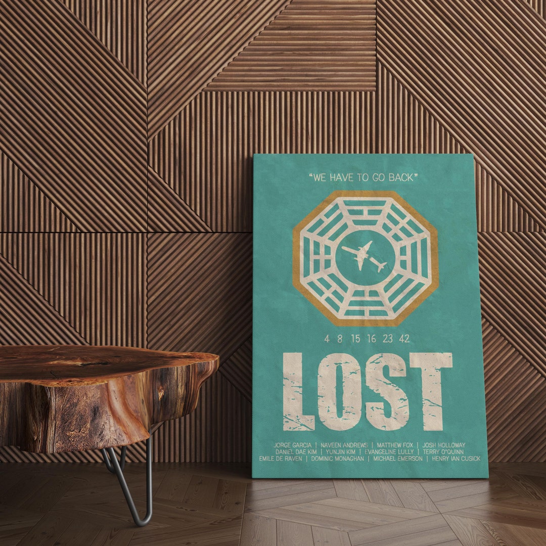 Lost TV Show Poster, Dharma Initiative Symbol, Retro Pop Culture Wall ...