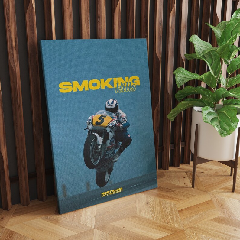 Rothmans Honda Racing Poster Iconic Motorcycle Racing Art Retro Motogp ...