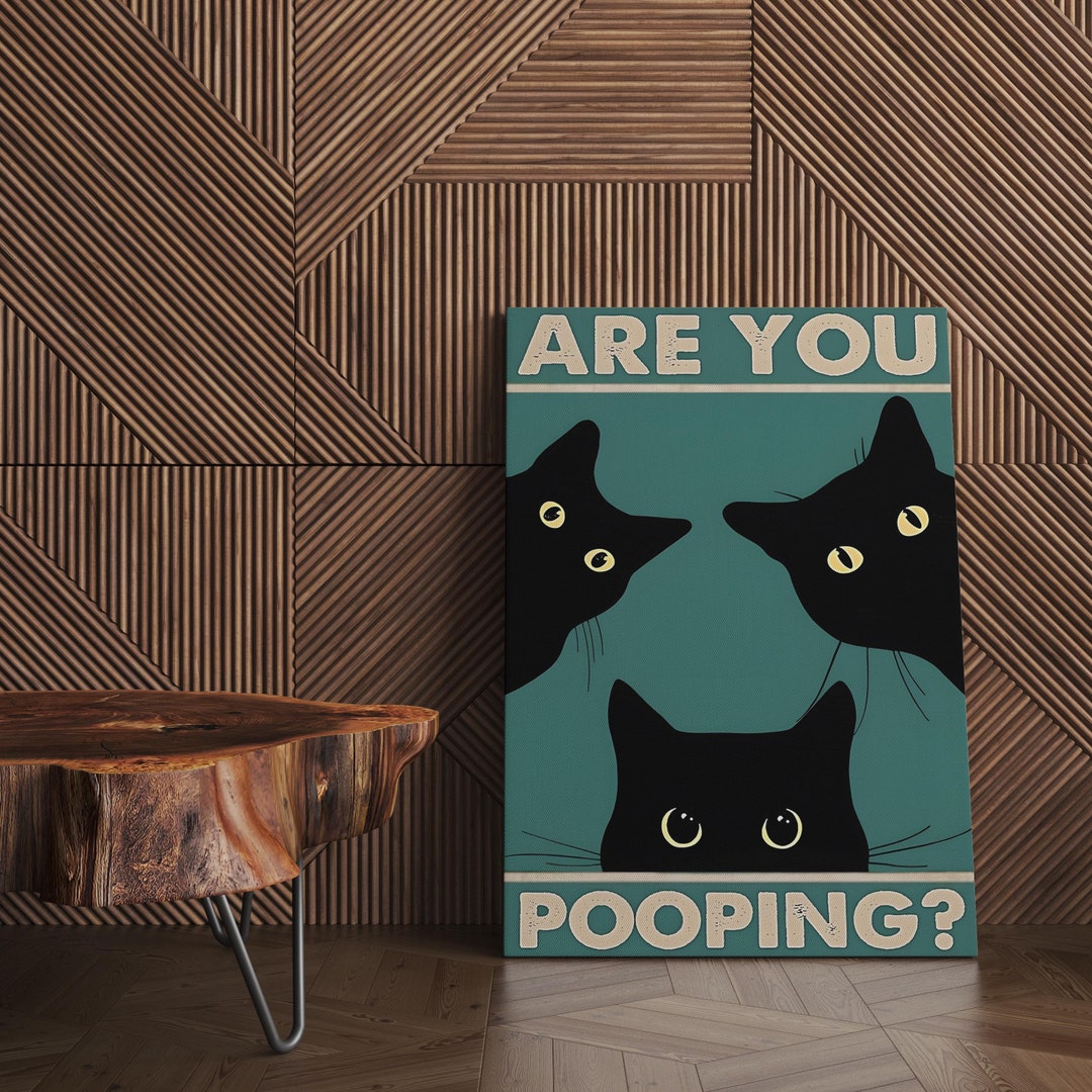 Are You Pooping Poster, Funny Bathroom Print Decor, Humorous Toilet ...
