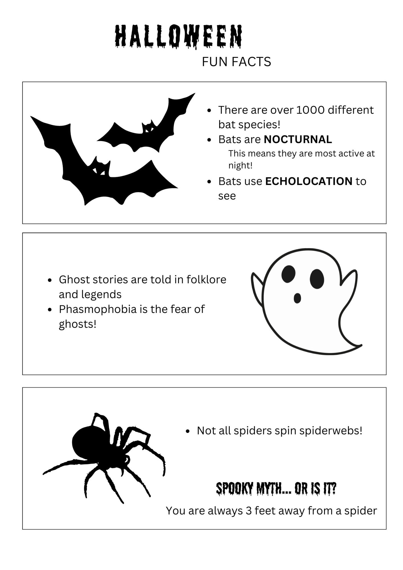 Creepy Classroom: Halloween Worksheets for Little Monsters, Learning in ...