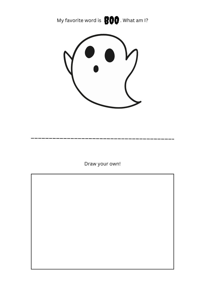 Creepy Classroom: Halloween Worksheets for Little Monsters, Learning in ...