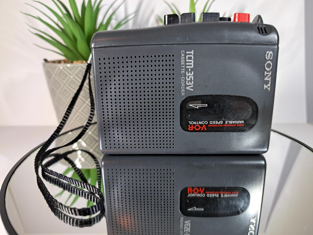 Classic 80s Sony Walkman - Vintage TCM 353V Cassette Player & Voice ...