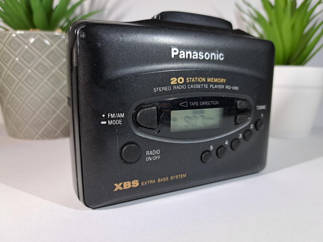 Classic 90s Panasonic RQ-V80 Vintage Cassette Player - Retro Audio ...