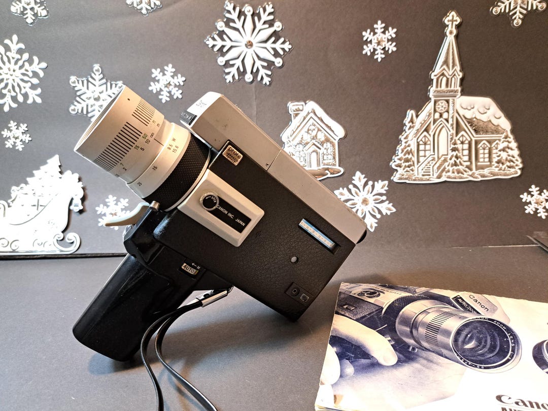 Vintage Canon Auto Zoom 518 Super 8 Film Camera, 1980s 1970s 70s 80s Retro Analogue Movie Film ...