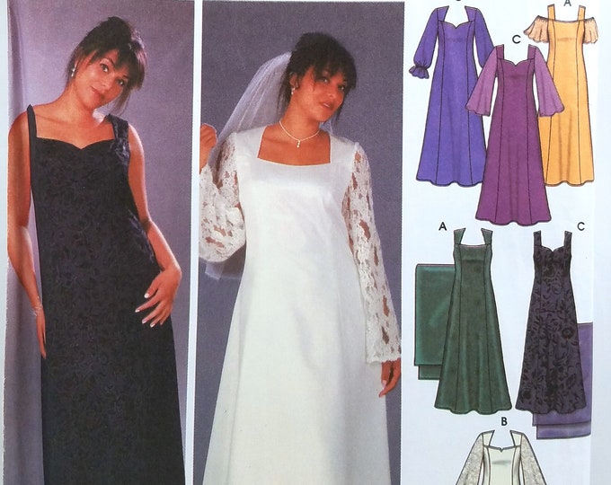 Formal or Wedding Dress Sewing Pattern Simplicity 5275 Size 18 20 22 24 ...