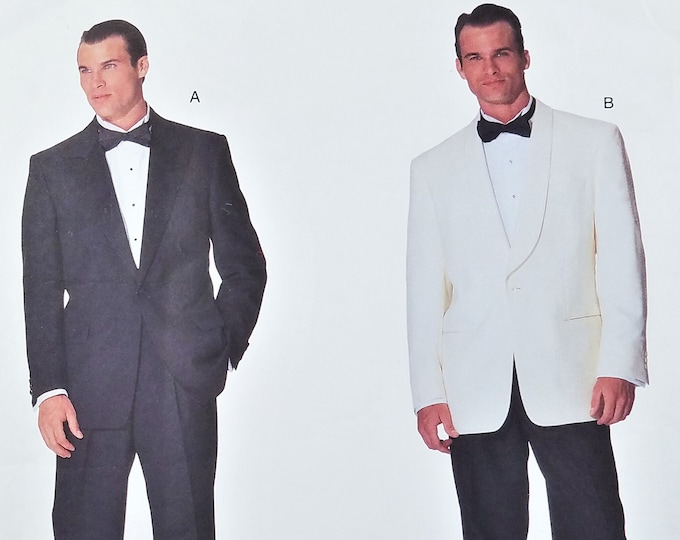 Formal Suit or Tuxedo Sewing Pattern Vogue 2383 Size 44 46 48 Jacket ...
