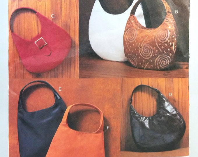 Handbag Sewing Pattern Vogue 7701 Hobo Buckle Bag Evening or Day Purse ...