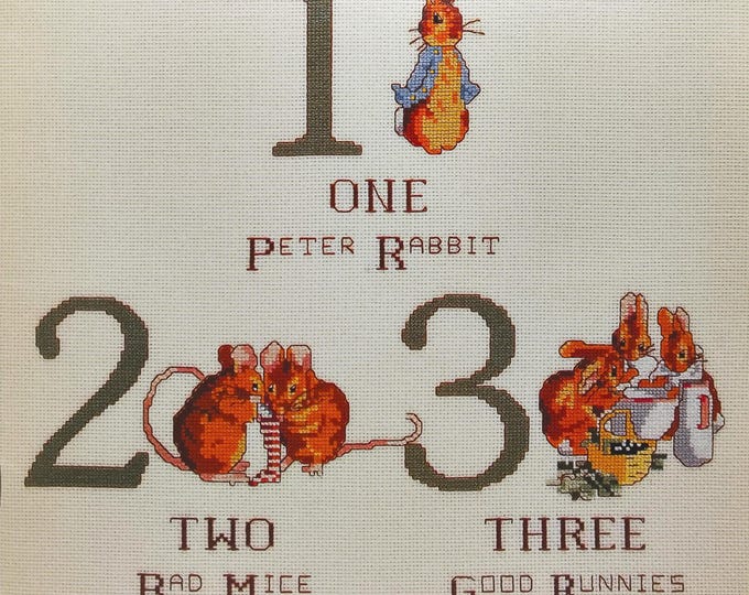 Beatrix Potter Cross Stitch Patterns: Numbered Nursery Chart (booklet ...