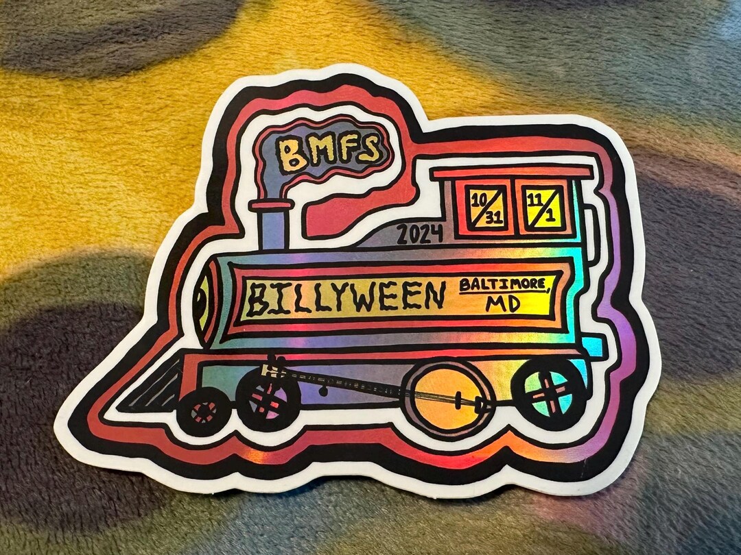 Billy Strings Halloween 2024 Sticker - Holographic - Etsy