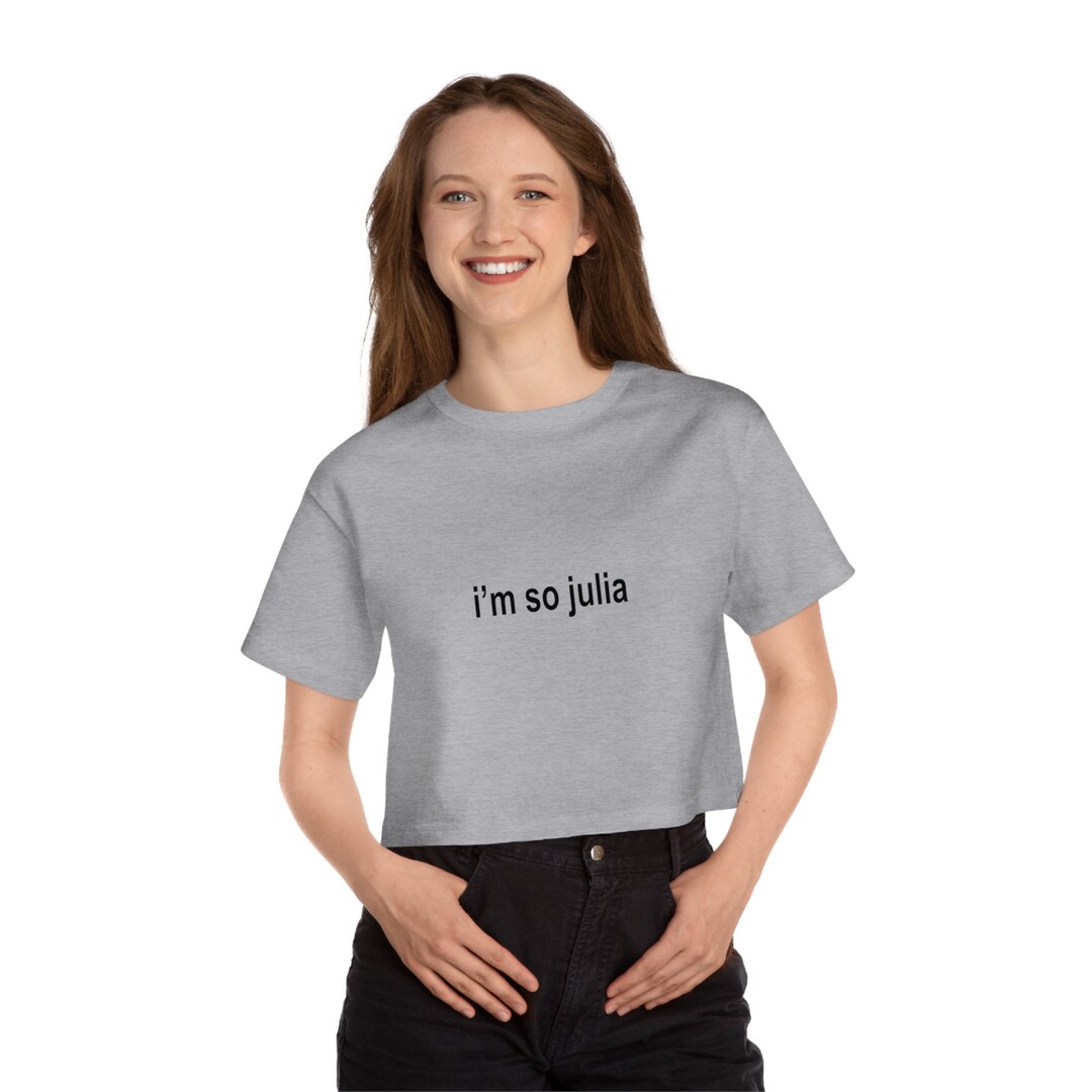 I'm so Julia Cropped Tee 360 Charli Xcx Brat - Etsy