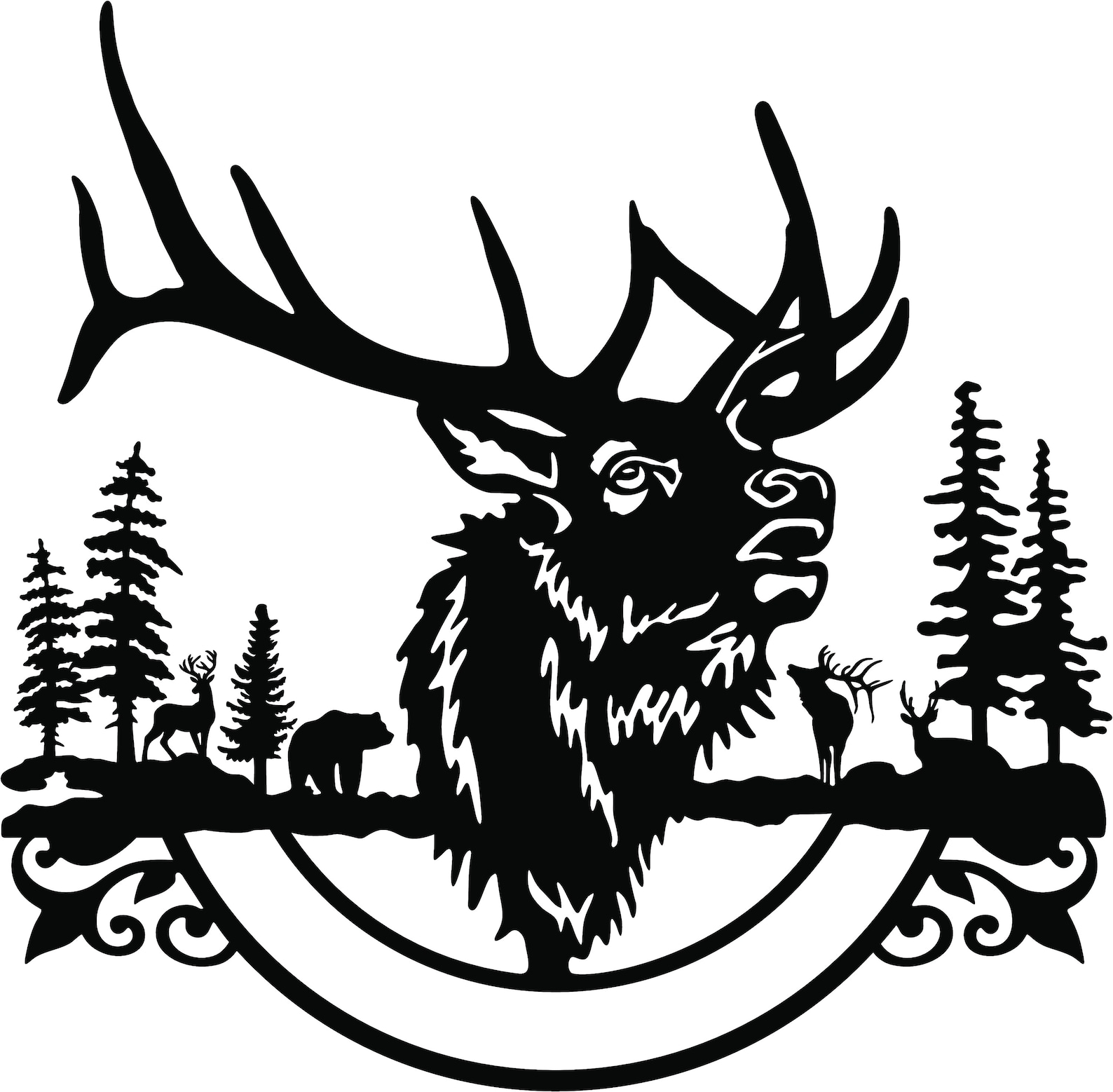 Elk SIGN WITH TEXT - Etsy