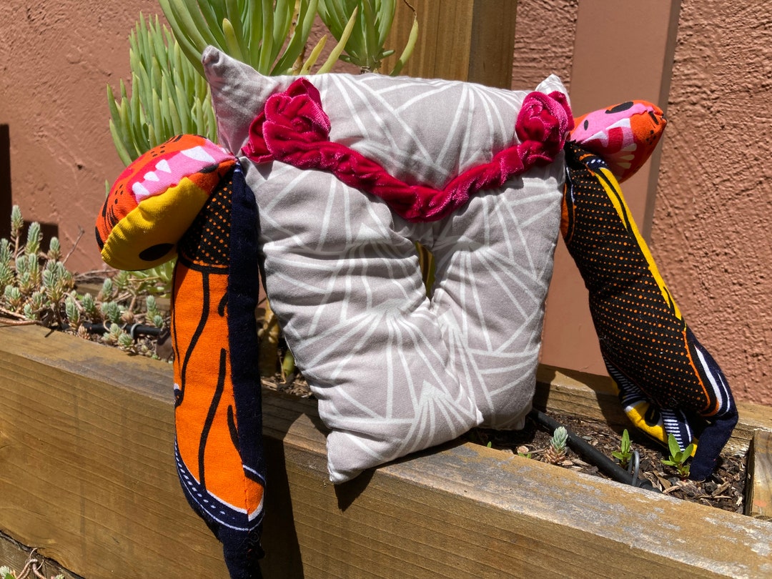 Bird Doll With Loom Fabric Scraps, Nooworks Tiger Print Sleeves ...