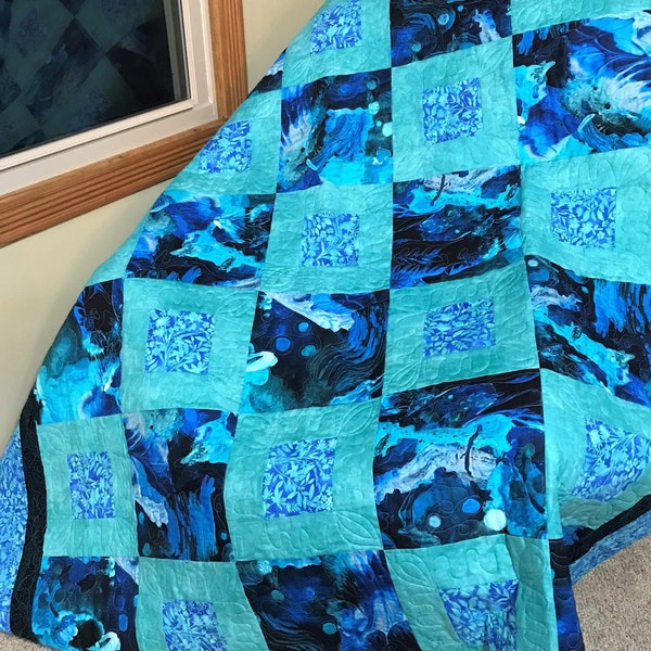 Aqua Quilt - Etsy