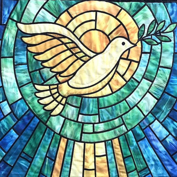 Stained Glass Dove - Etsy