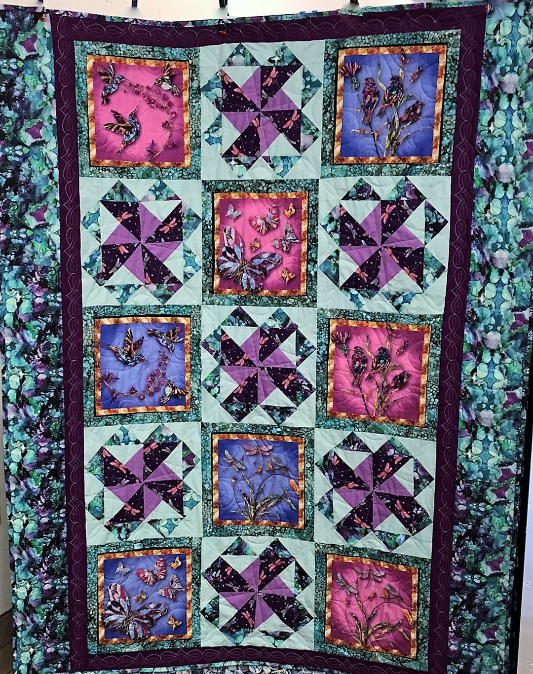 Swan Lake Quilt Twin Size Contemporary Quilt- Quilts for Sale - Etsy