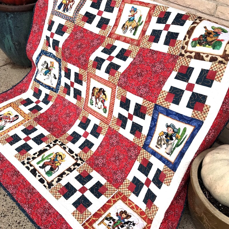 Cowboy Baby Quilt - Etsy