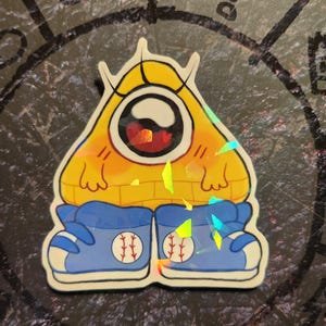 Baby Bill Cipher Holographic Sticker || Gravity Falls Book of Bill - Etsy