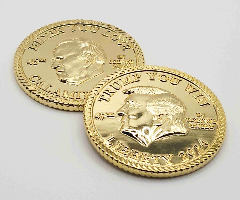 Donald Trump Joe Biden Coin Coins 2024 - ON SALE! - Etsy