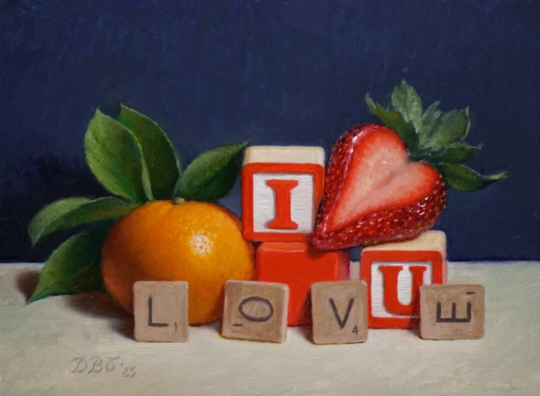 I Love U, Reproduction Fine Art Print - Etsy