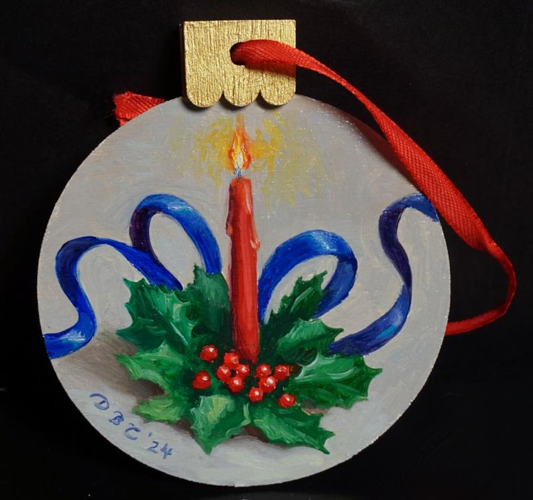 Hand Painted Christmas Ornament - Etsy