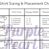Printable HTV Sizing Chart | Cricut Cheat Sheet Decal Size Guide ...