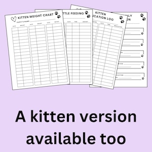 Printable Puppy Tracking Log Sheets - for All of Your Puppy's Health ...