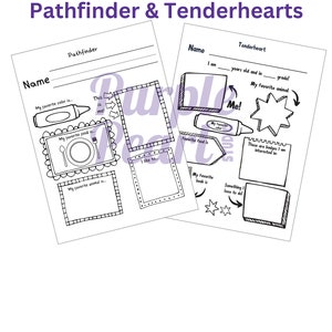 Printable About Me Pages for American Heritage Girls Members ...