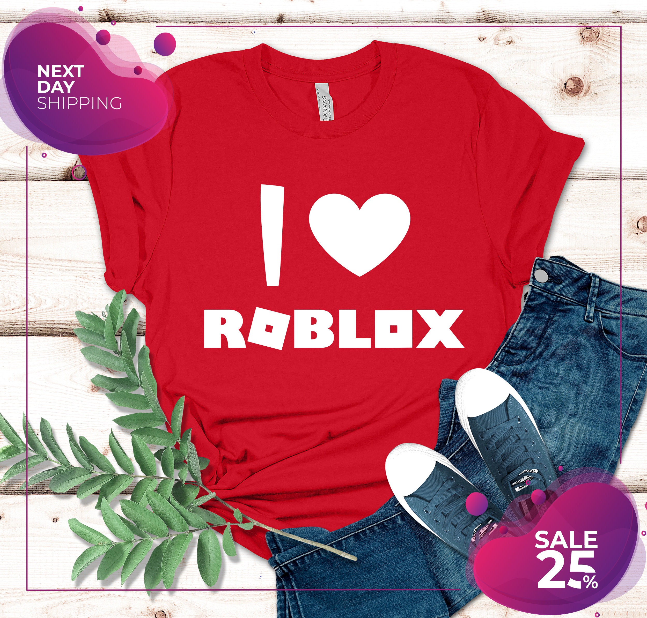 I Love Roblox Shirt Roblox Shirt Roblox Lover Shirt Gamer Shirt Gift ...