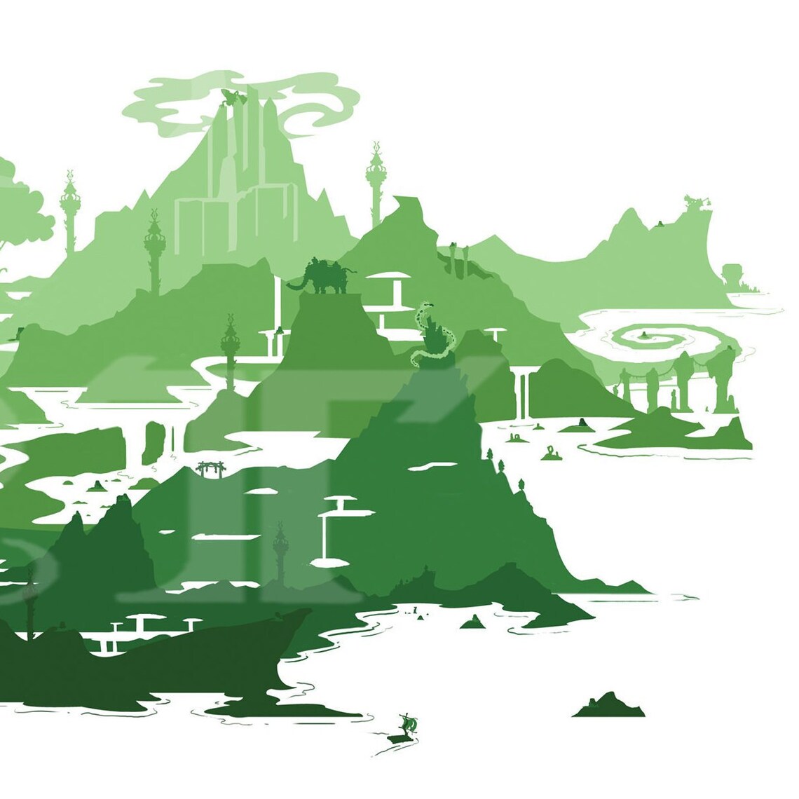 The Legend of Zelda: Breath of the Wild inspired Postcard - Etsy