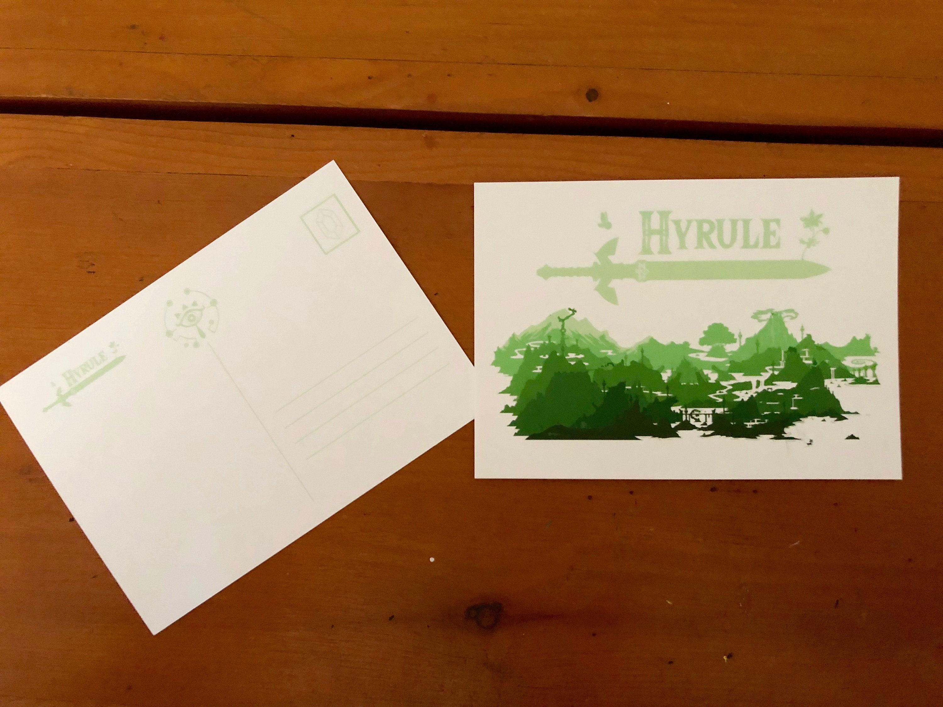 The Legend of Zelda: Breath of the Wild inspired Postcard - Etsy