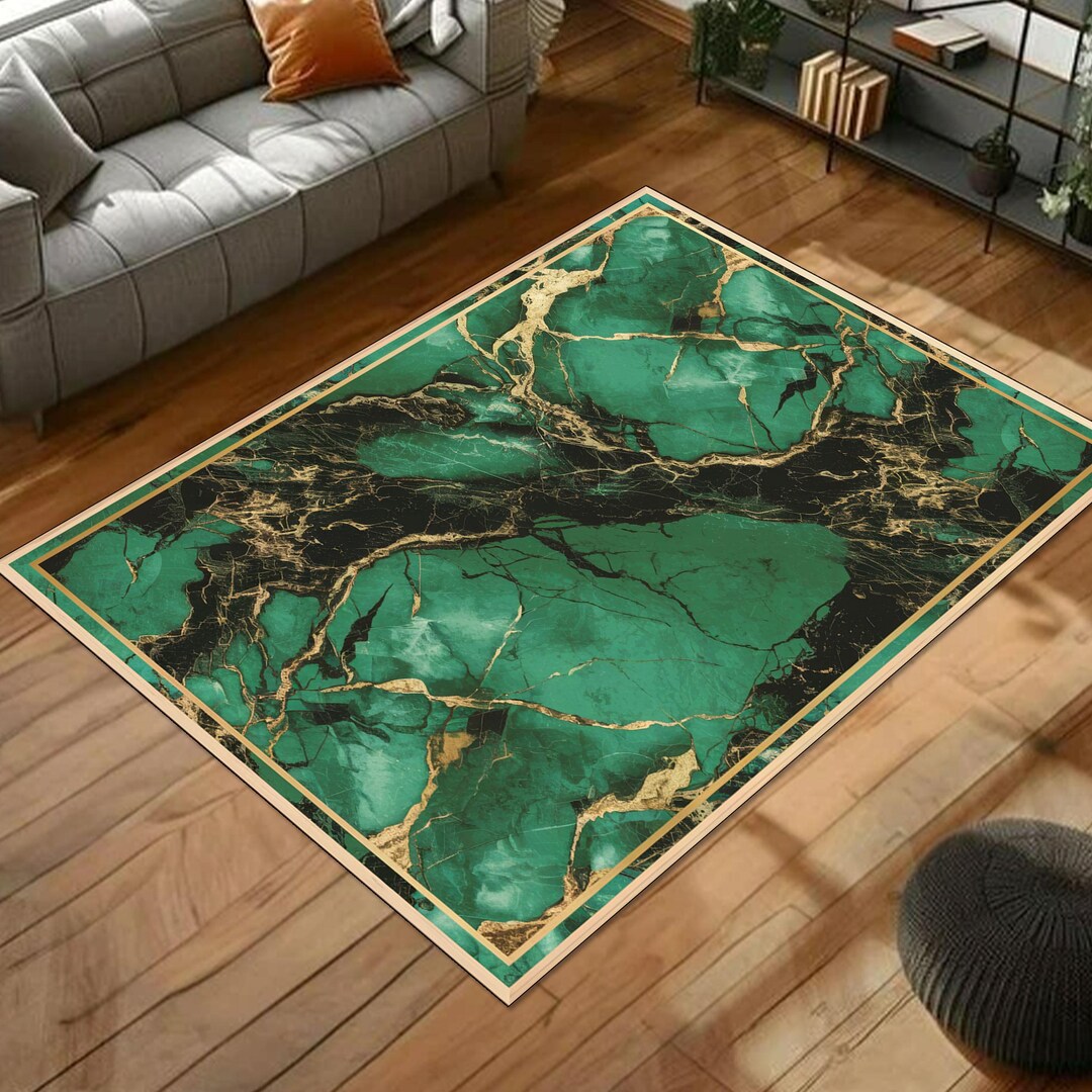 Marble Pattern Rug – Elegant and Modern Home Decor for Living Room ...