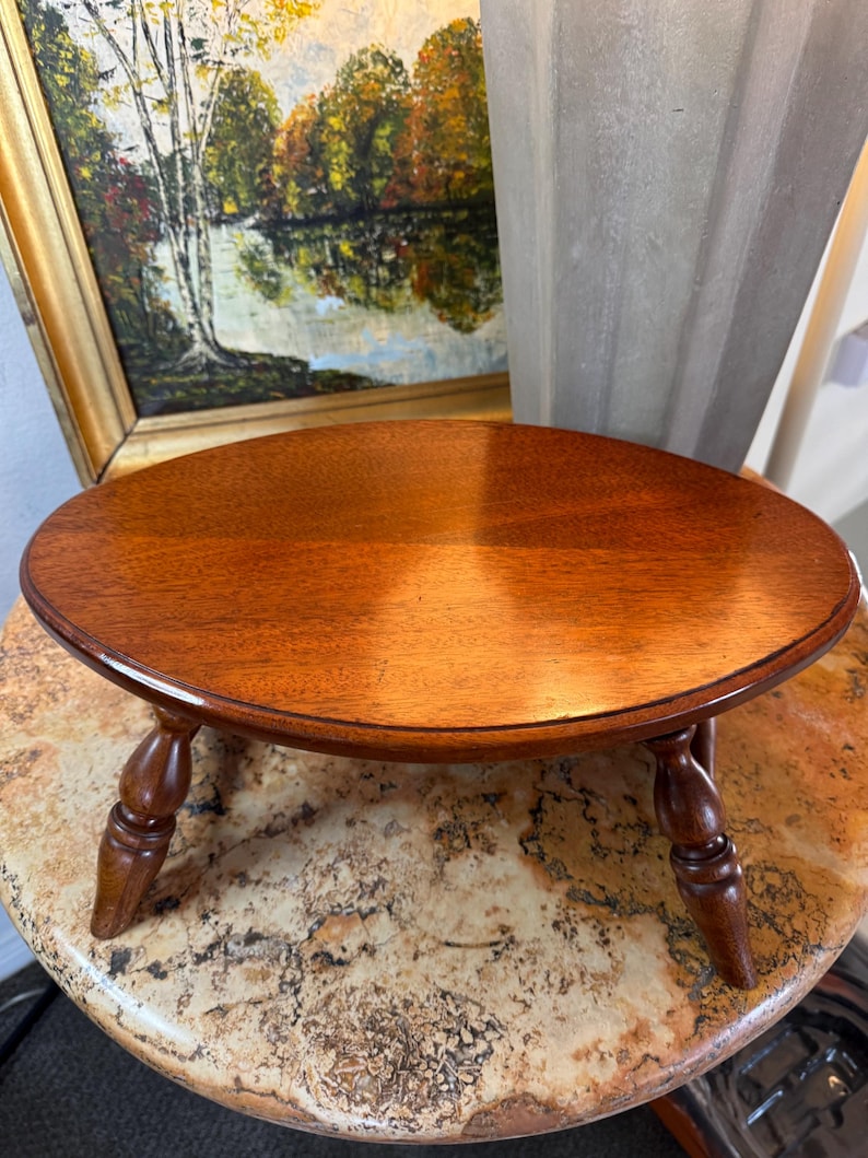 Vintage | Antique Windsor Style Step or Foot Stool 15 3/4” X 8 3/4” X 6 ...
