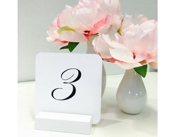 Table number holders | Etsy