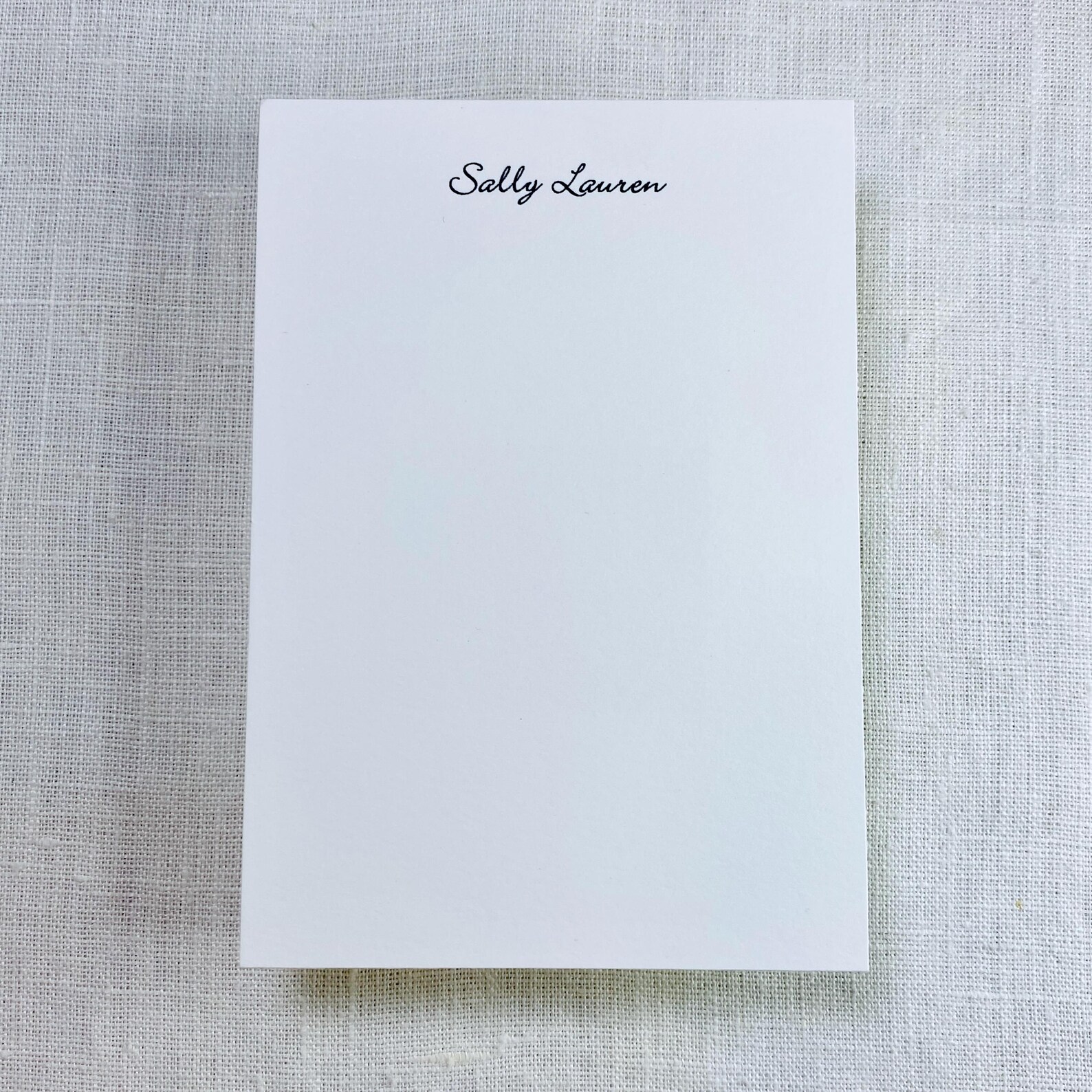 White Jotter Card, Personalized - Etsy