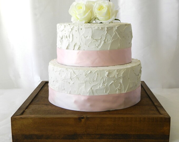 Rustic Wedding- Wood Cake Stand (choose Your Size) - Etsy