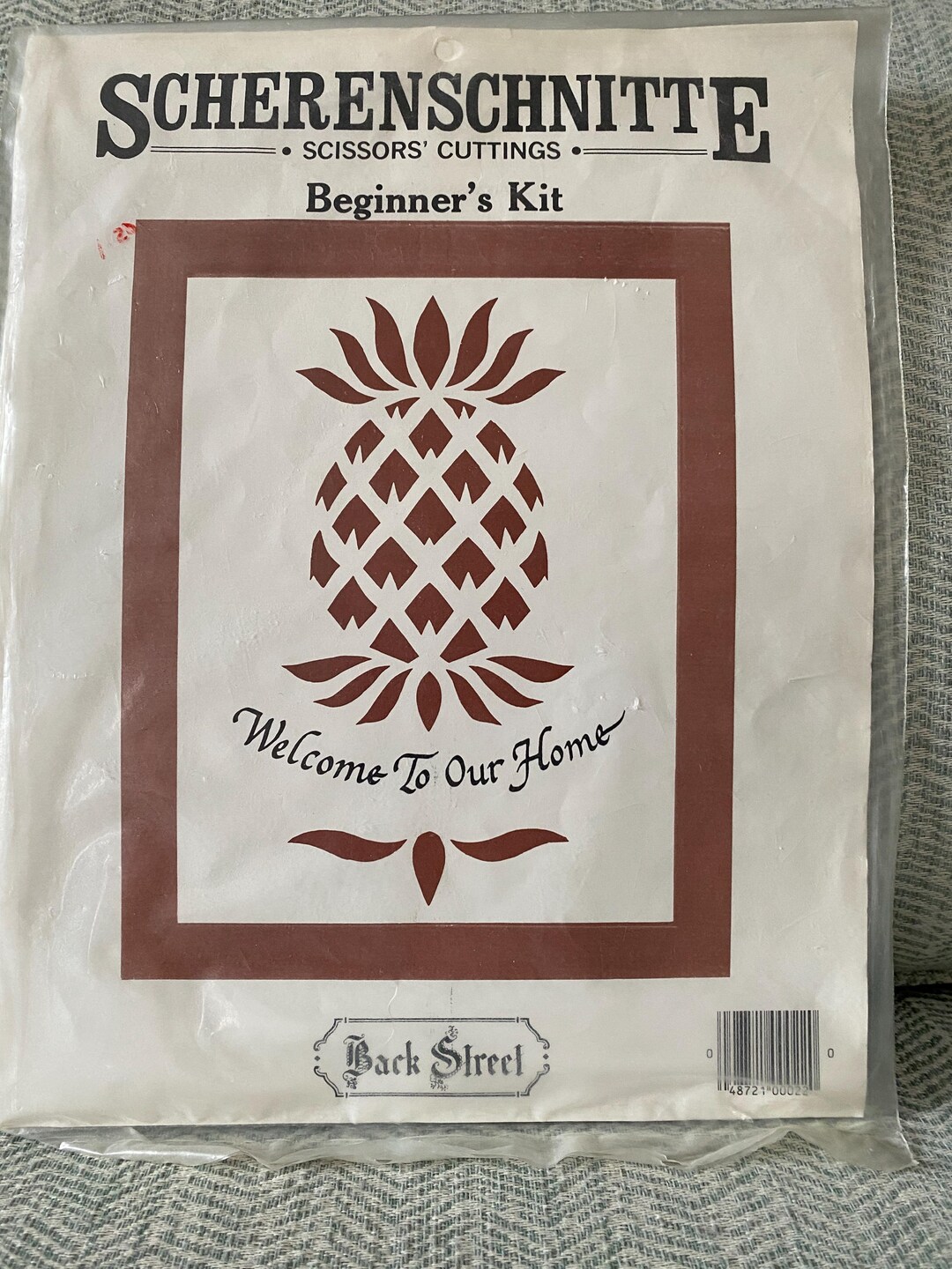 Scherenschnitte Paper Cutting Kit - Pineapple - "welcome to Our Home ...