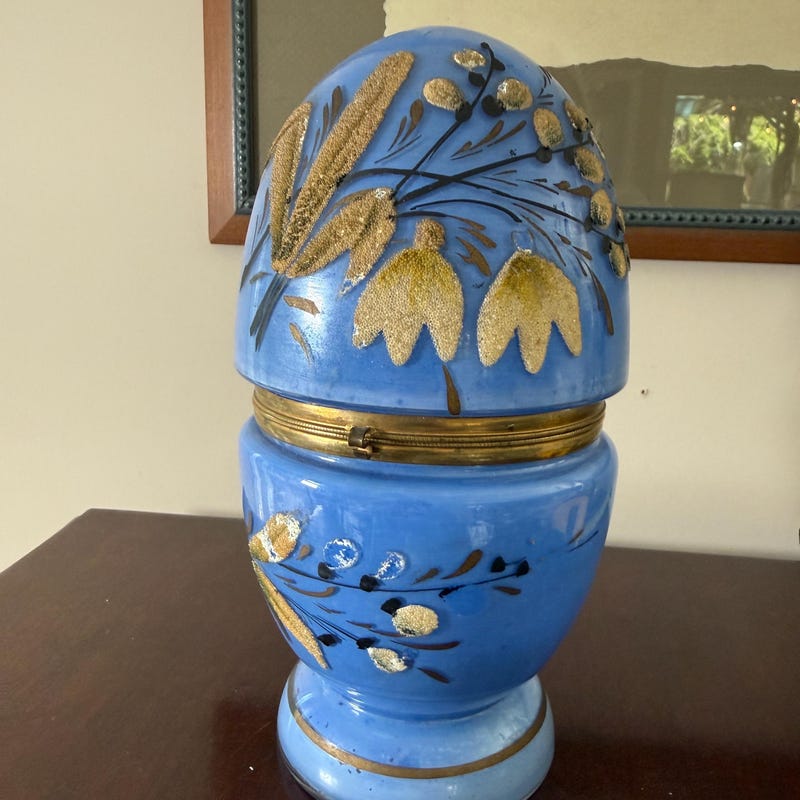 Antique Painted Decanter - Etsy