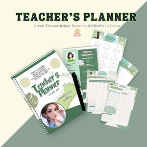 Teacher's Planner Mega Bundle 9-in-1, Canva Editable With MRR - Etsy