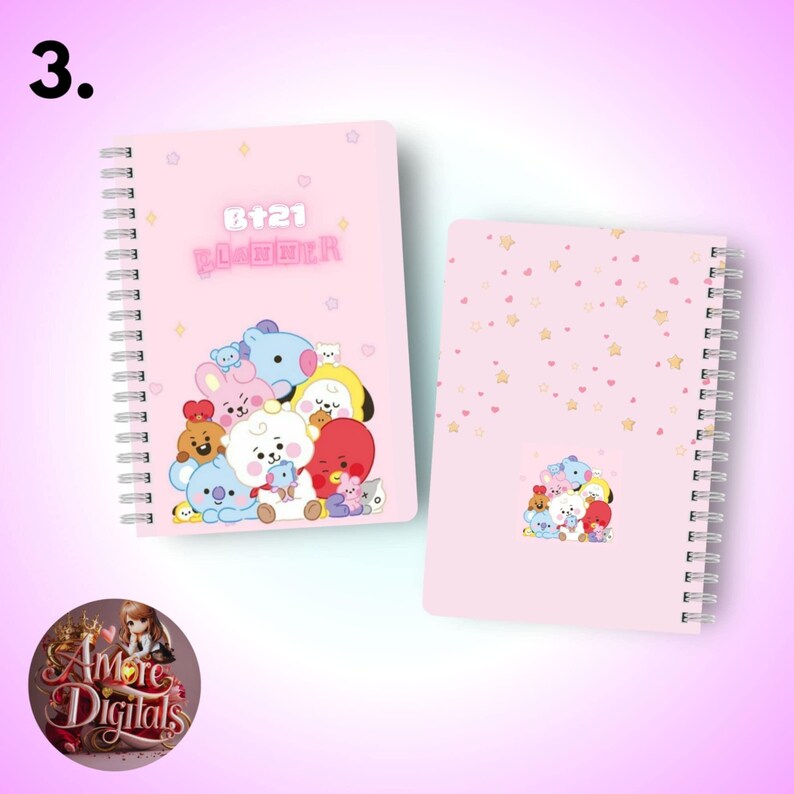 BT21 Undated Planners Printable Template, Pdf File Only - Etsy Australia