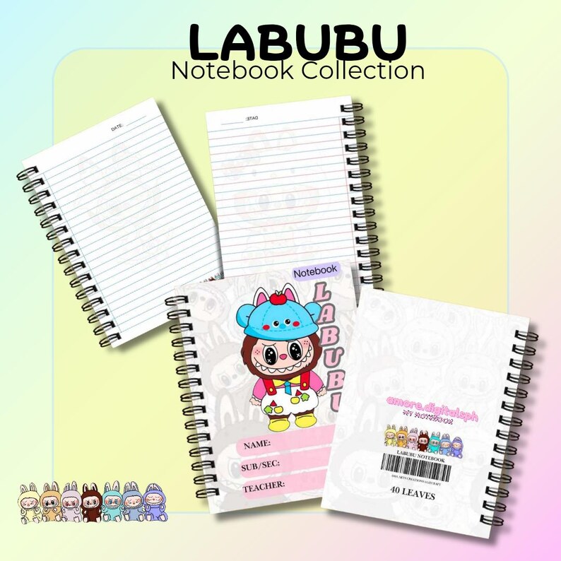 Labubu Notebook Collection - Etsy