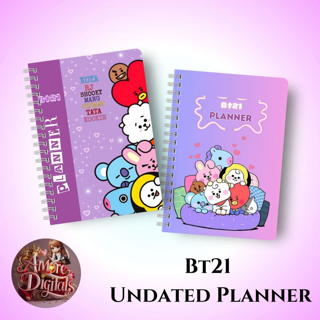 BT21 Undated Planners Printable Template, Pdf File Only - Etsy