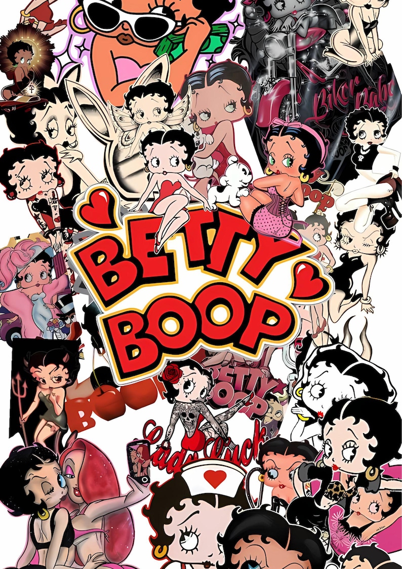 Betty Boop Sticker Pack Printable - Etsy