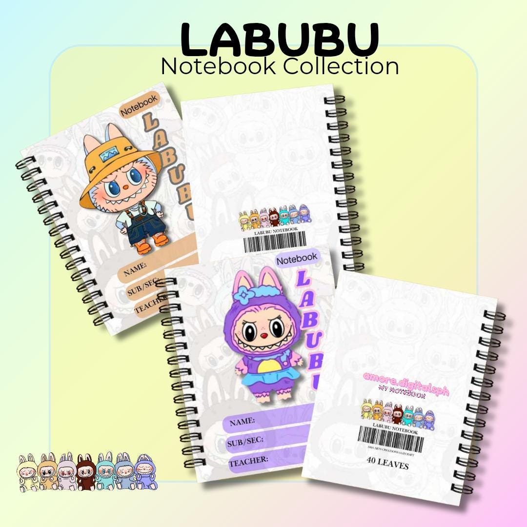 Labubu Notebook Collection - Etsy