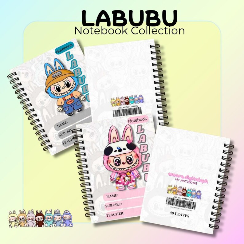 Labubu Notebook Collection - Etsy