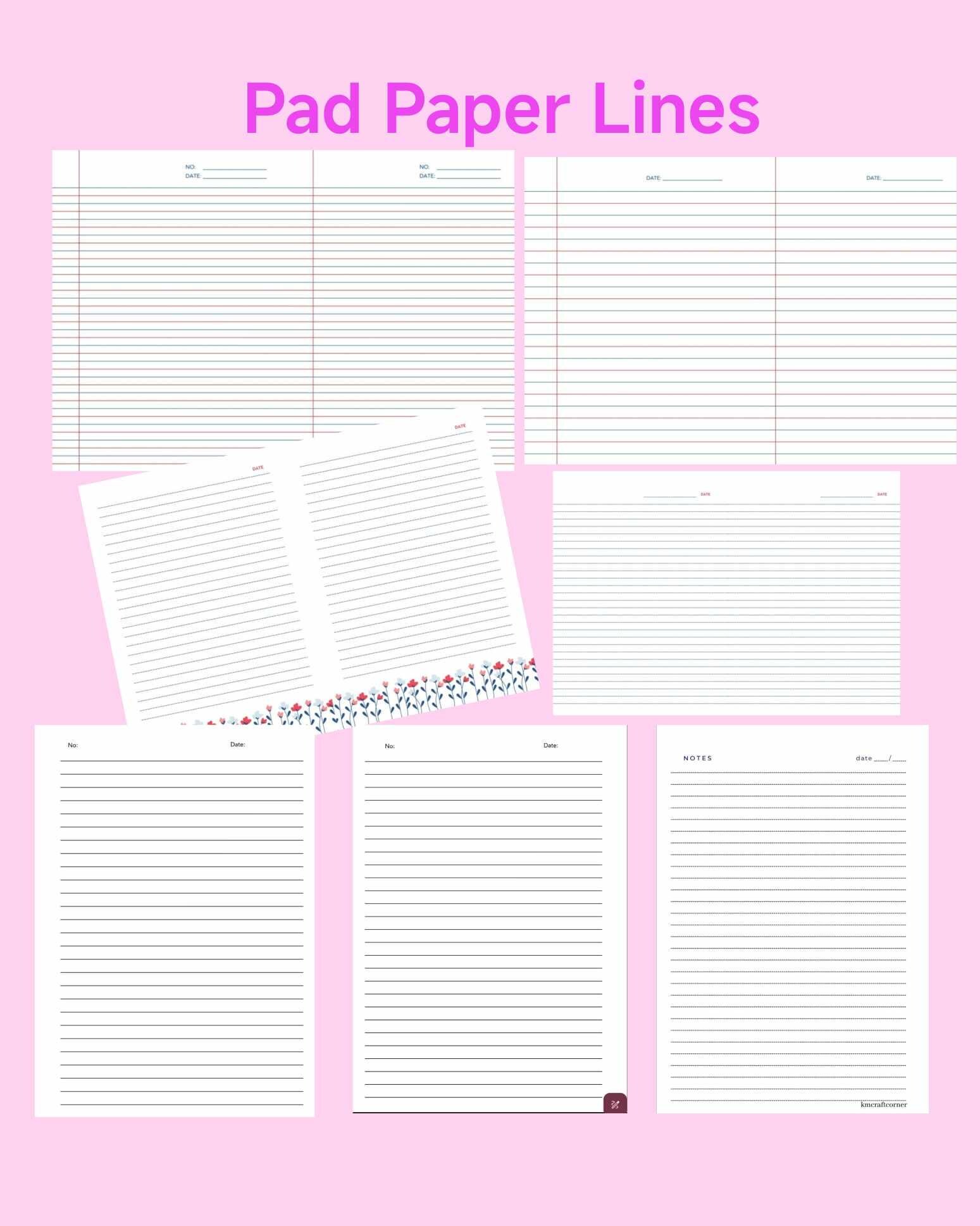 Back-to-school Printables Kit, Notebook Covers, Notepads, Name Tags ...