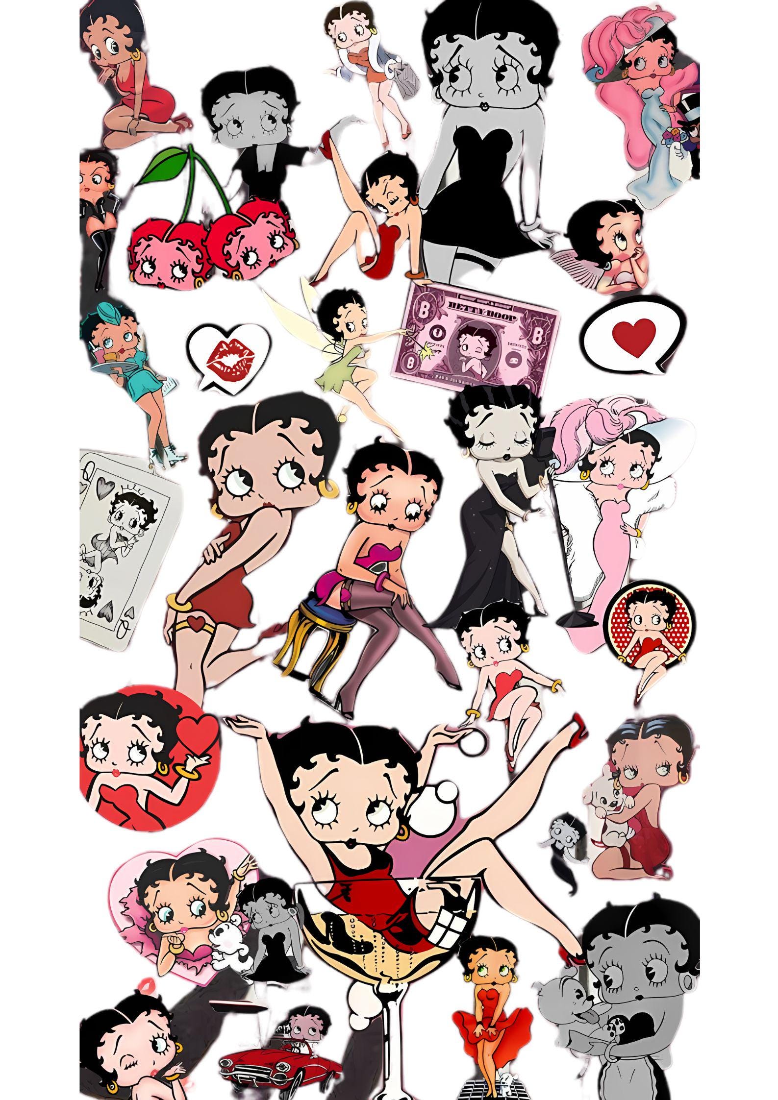 Betty Boop Sticker Pack Printable - Etsy