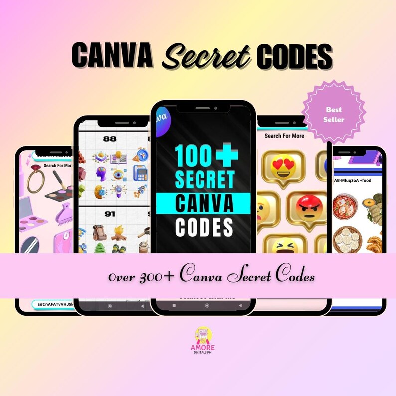 Canva Secret Codes - Etsy